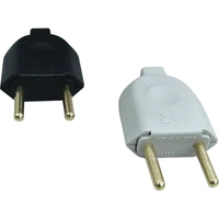 Plug Ac Macho 2p 10a 250v Pretocinza 120pc Tramontina