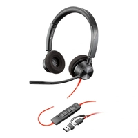 Headset Hp Poly Blackwire C3320 Usb-c/a Preto - 8x219aa